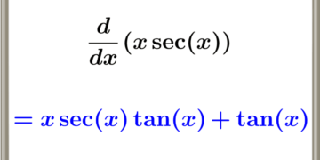 Derivative of Secx - Calculating the Derivative of Secx